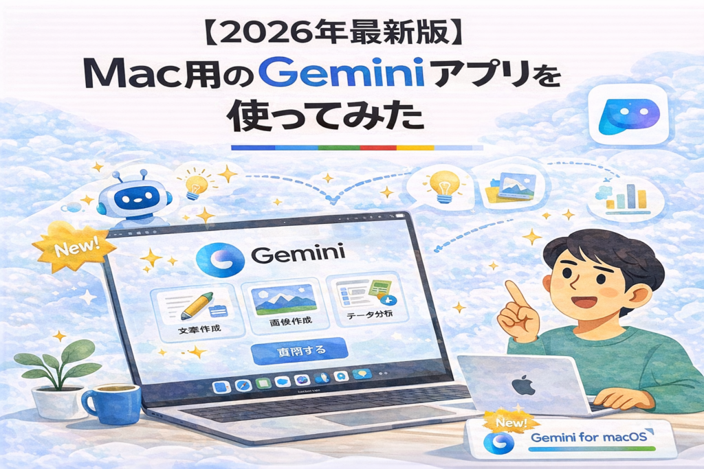 【2026年最新版】Mac用Geminiアプリを使ってみた - Google Workspace Hack